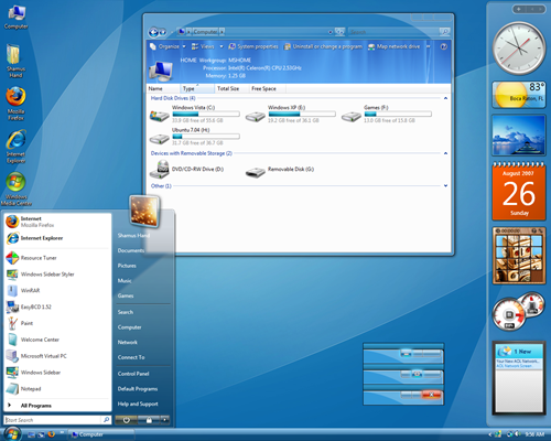 25 beautiful Windows Vista themes or visual styles